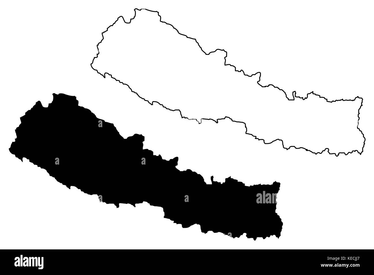 Nepal map vector illustration, scribble sketch Nepal Stock Vector Image ...