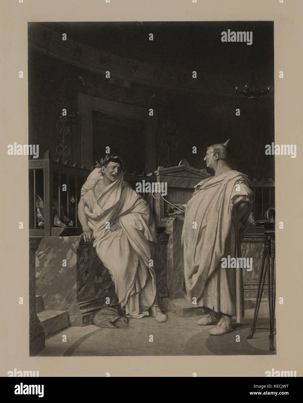 The Two Augers, Rome, Photogravure Print from the Original Painting by ...