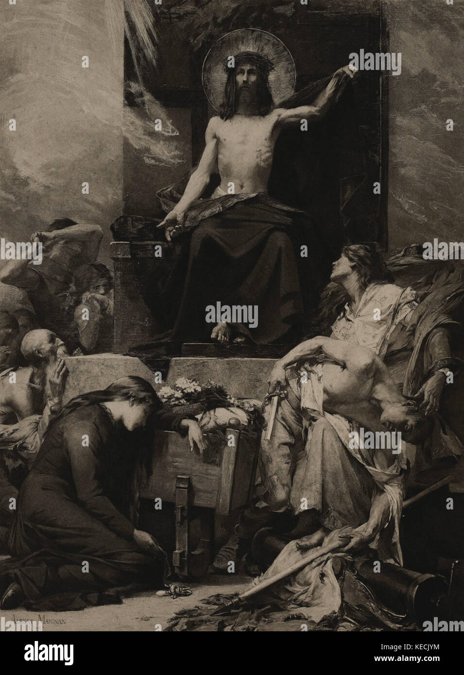 Christ's Invitation to the Afflicted, Photogravure Print from the ...