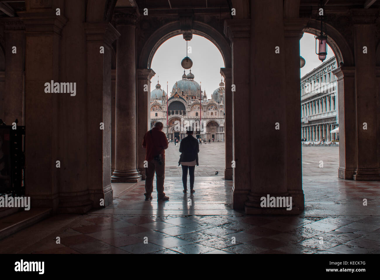 View of the San Marco through the arch gallery Stock Photo - Alamy