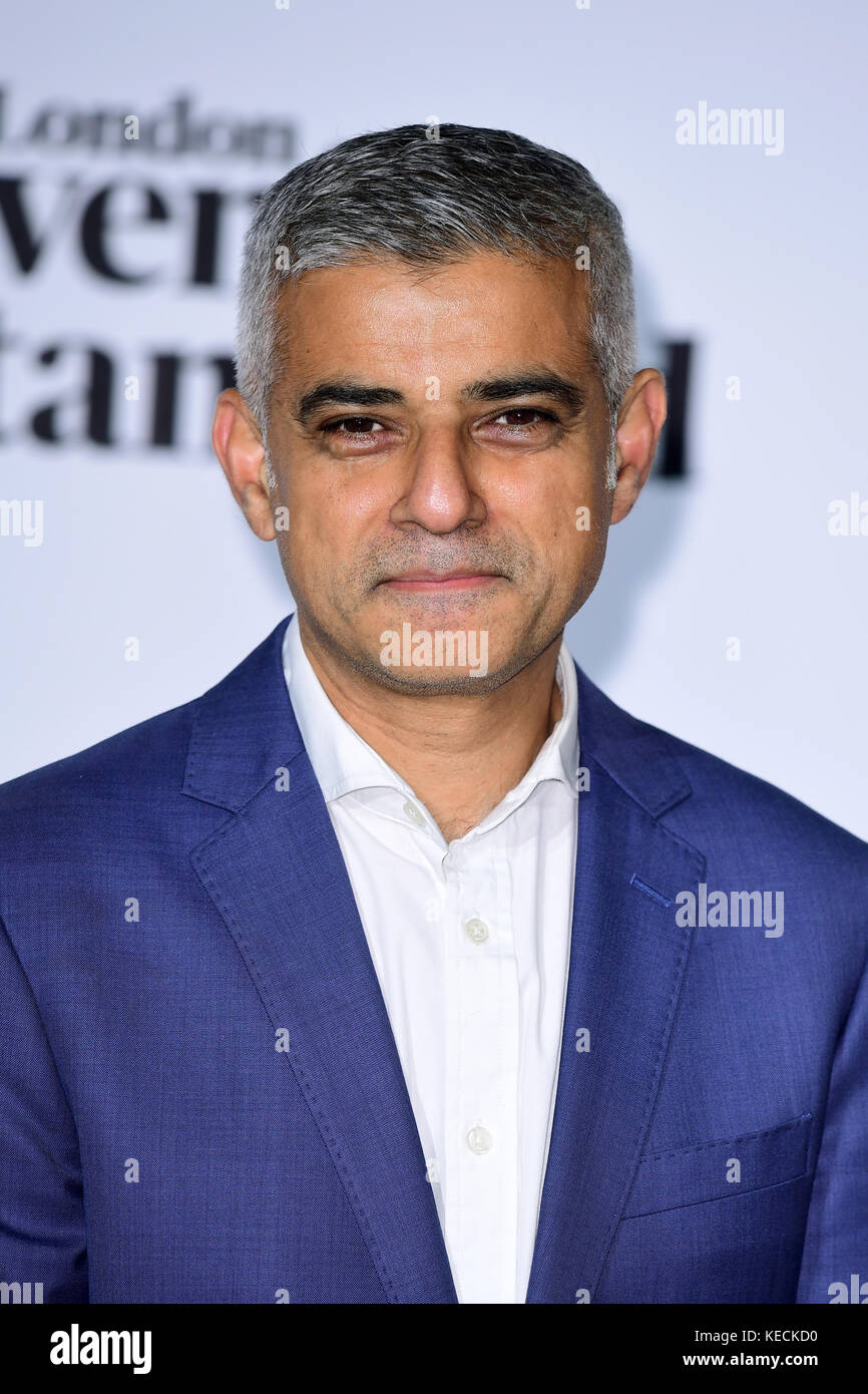 Mayor of London Sadiq Khan at the London Evening Standard's annual ...