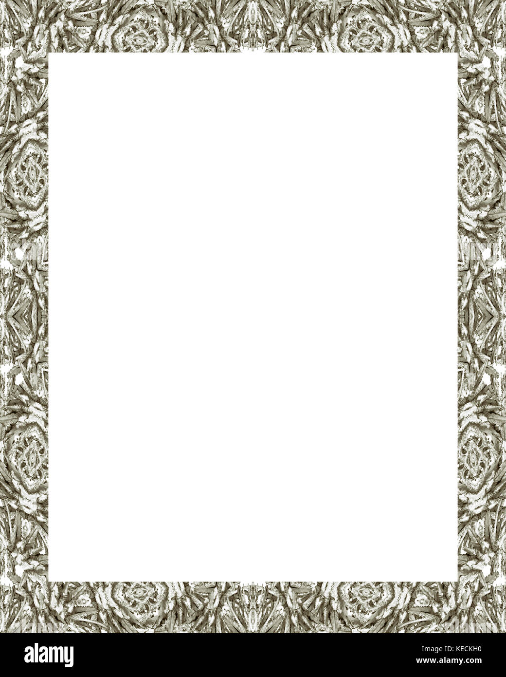 White frame background with decorated design borders Stock Photo - Alamy