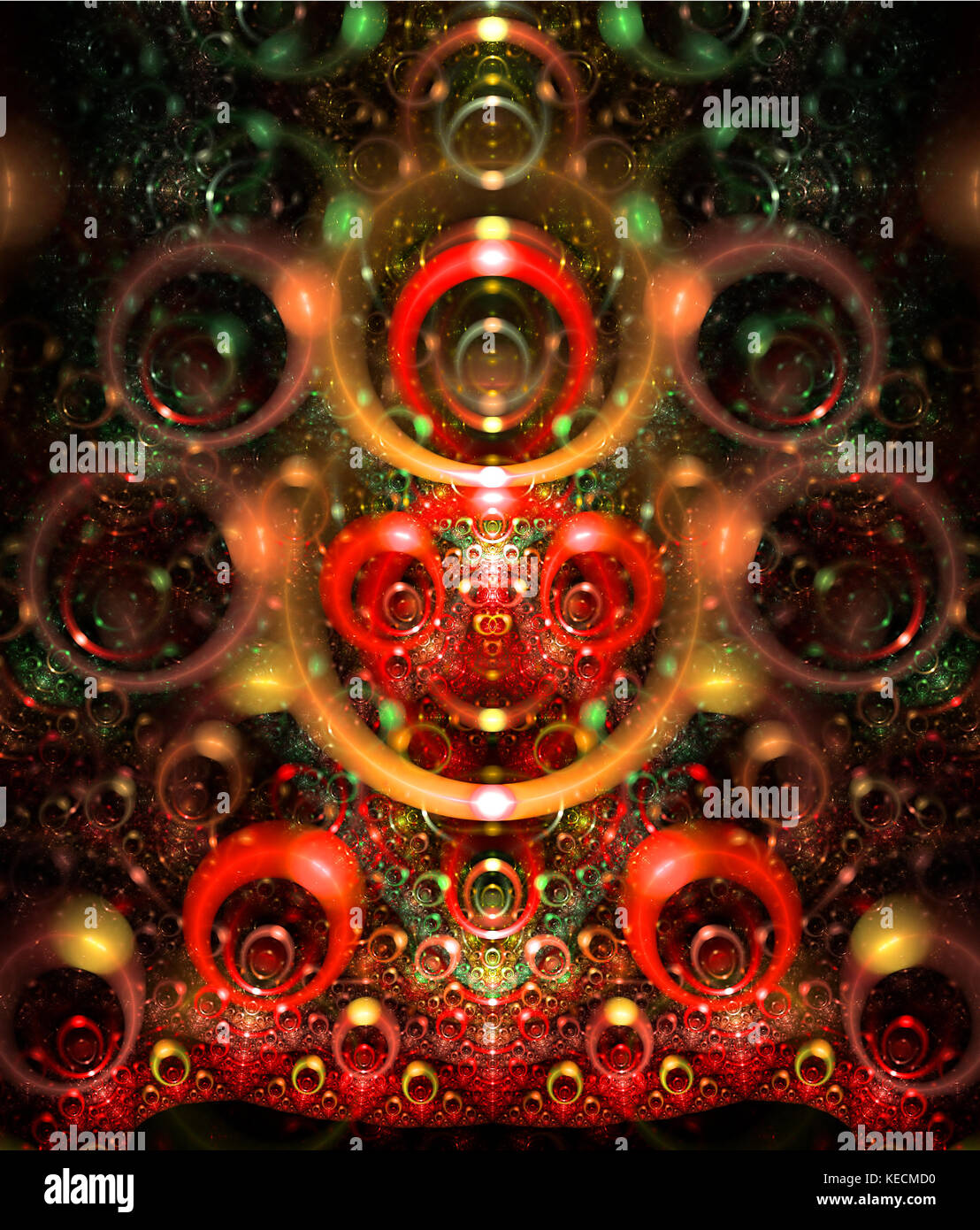 An elaborate and complicated alien ship arrives at planet Earth Stock ...