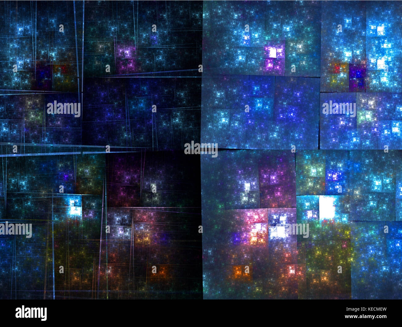 A futuristic computer processing unit with one billion cores Stock ...