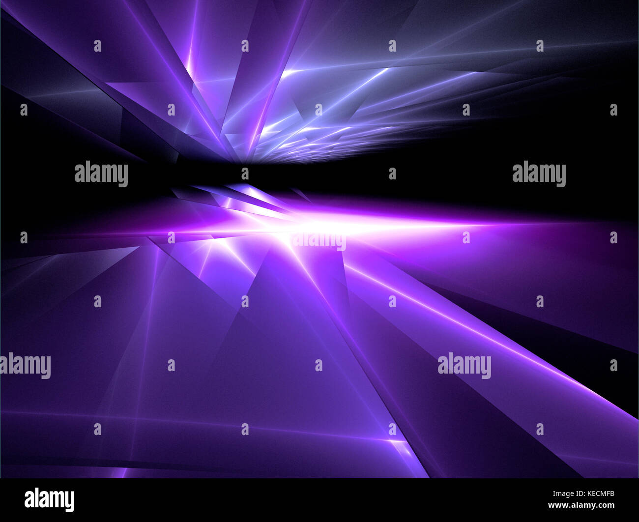 A view of the inside of an arena with a metallic ceiling and floor ...