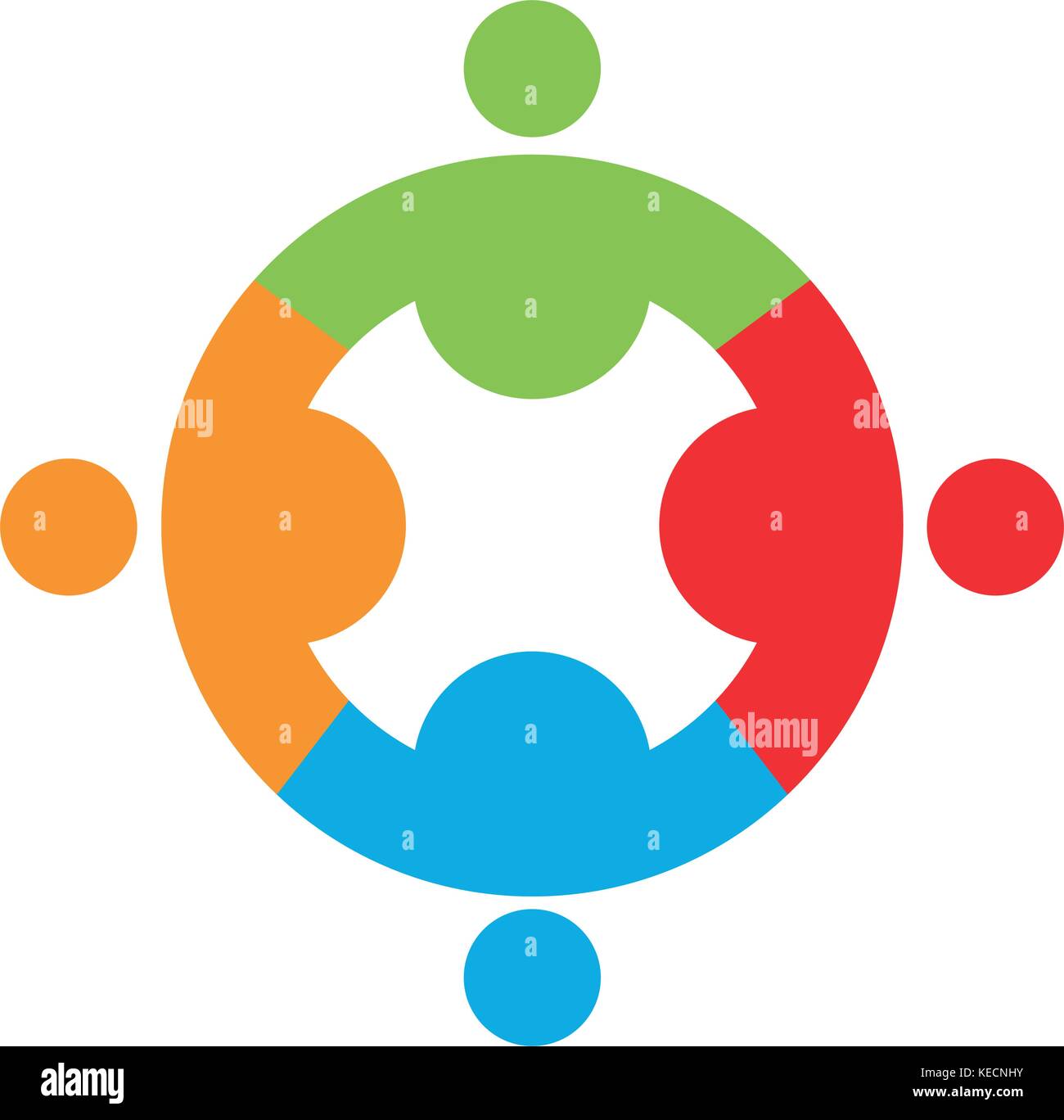 Isolated teamwork logo Stock Vector Image & Art - Alamy