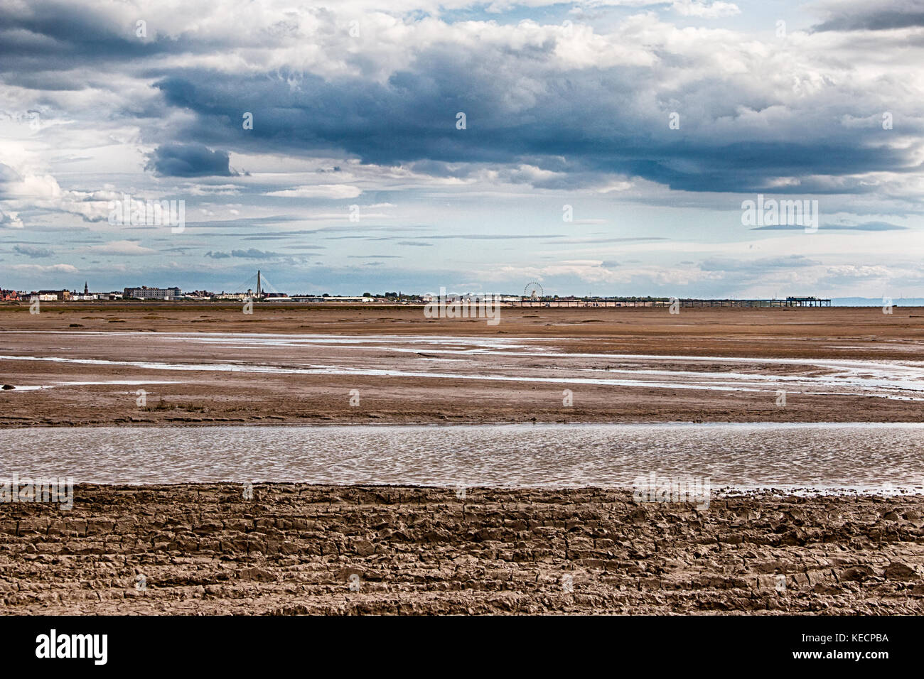Beautiful coast of Southport, a seaside town in Merseyside, England ...