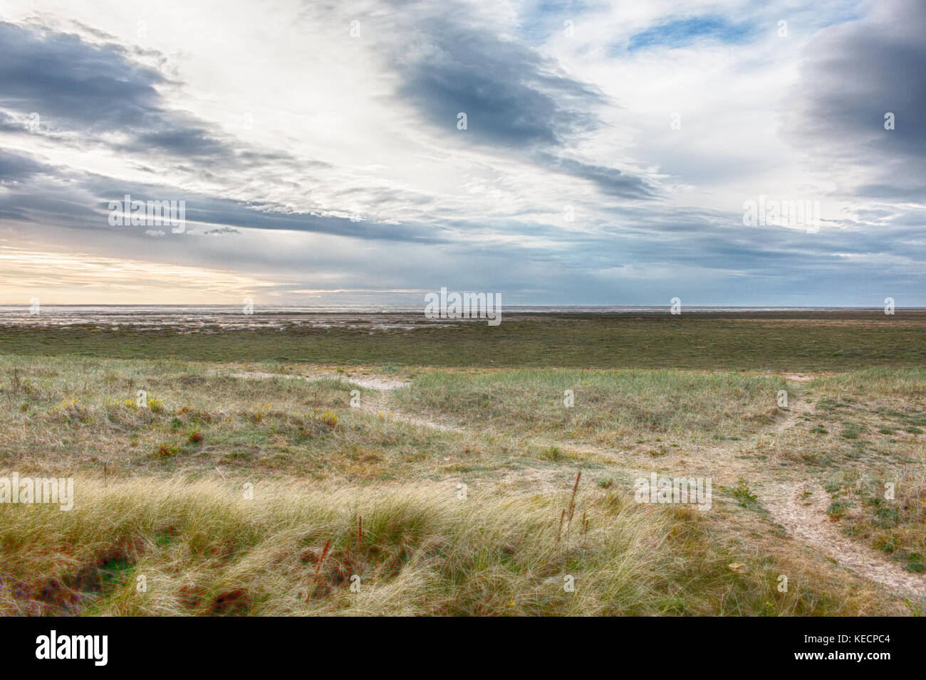 Beautiful coast of Southport, a seaside town in Merseyside, England ...