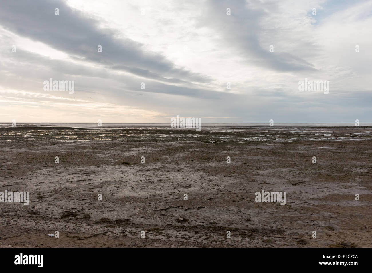 Beautiful coast of Southport, a seaside town in Merseyside, England ...