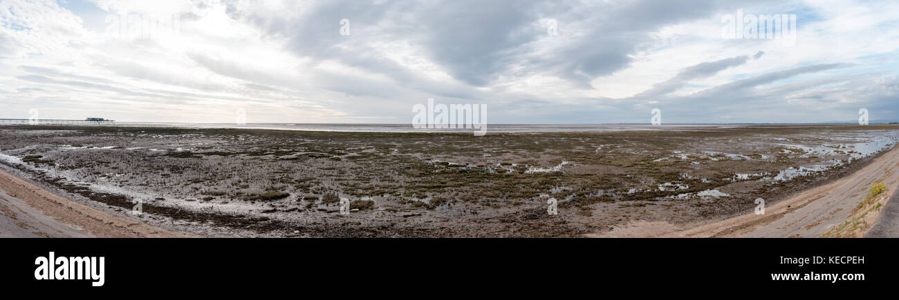 Beautiful coast of Southport, a seaside town in Merseyside, England ...
