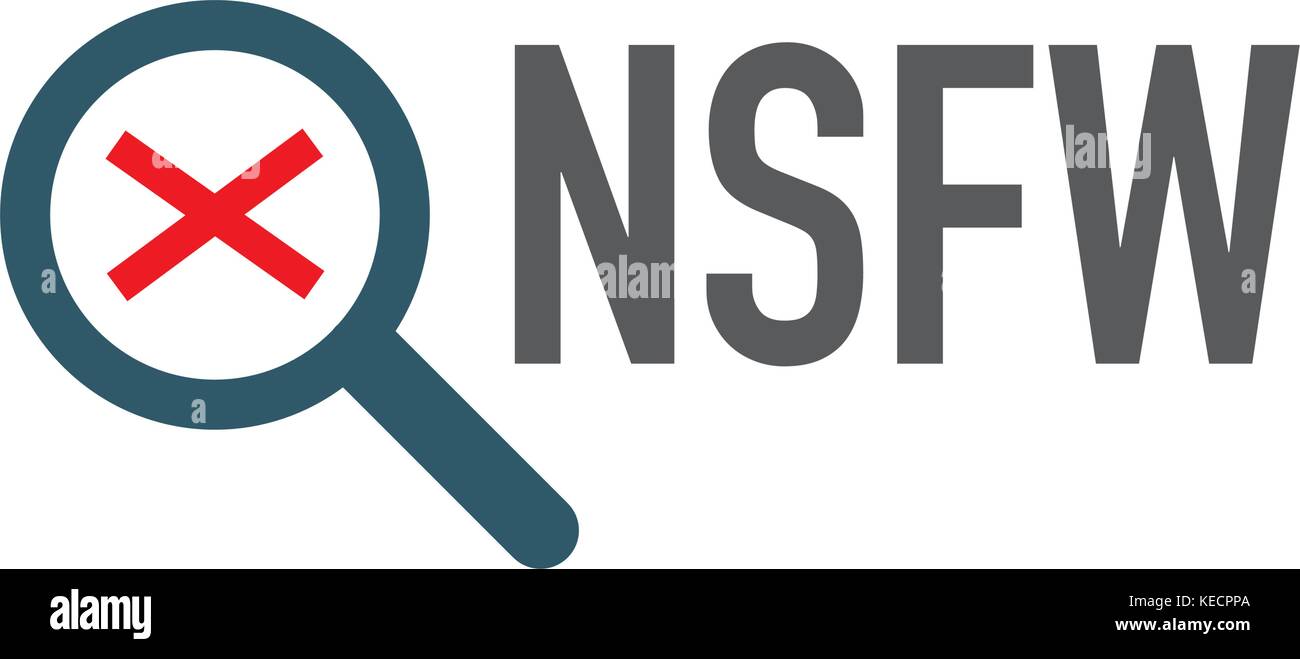 NSFW icon -- Not Safe For Work Anagram icon Stock Vector Image & Art ...