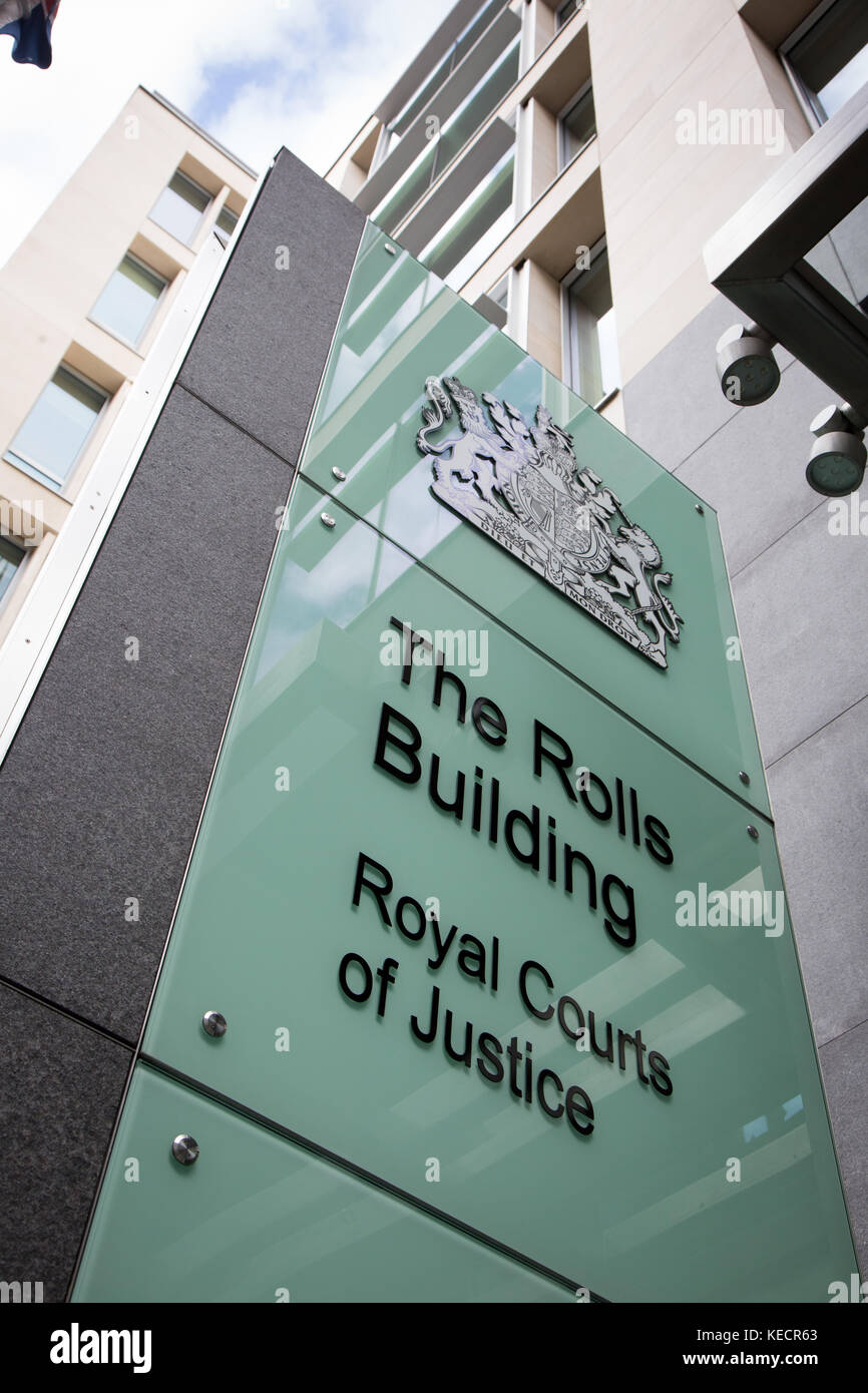 The Rolls Building, Royal Courts of Justice exterior in London. The ...