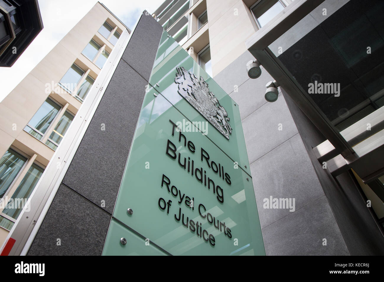 The Rolls Building, Royal Courts of Justice exterior in London. The ...
