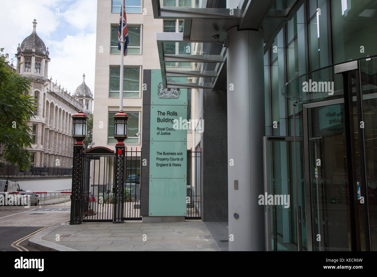 The Rolls Building, Royal Courts of Justice exterior in London. The ...