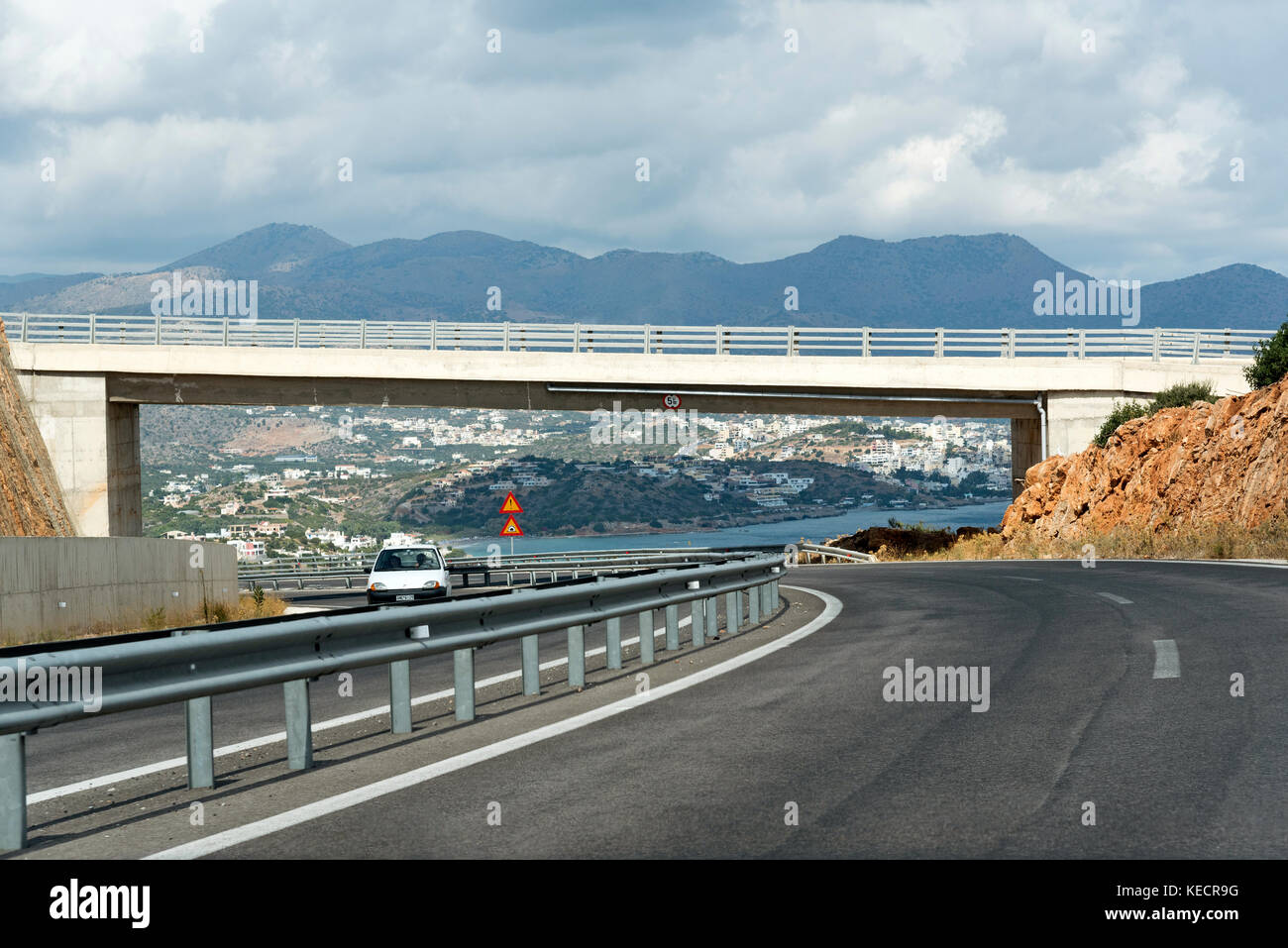 Motorway safety barrier hi-res stock photography and images - Alamy