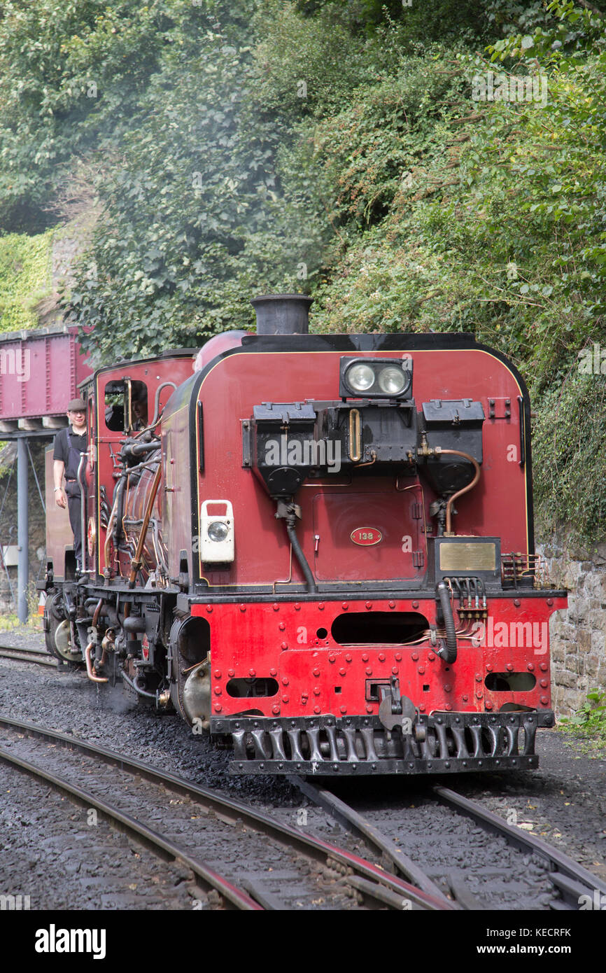 Steam Train at Caernarfon on Festinioc and Welsh Highland Railway ...