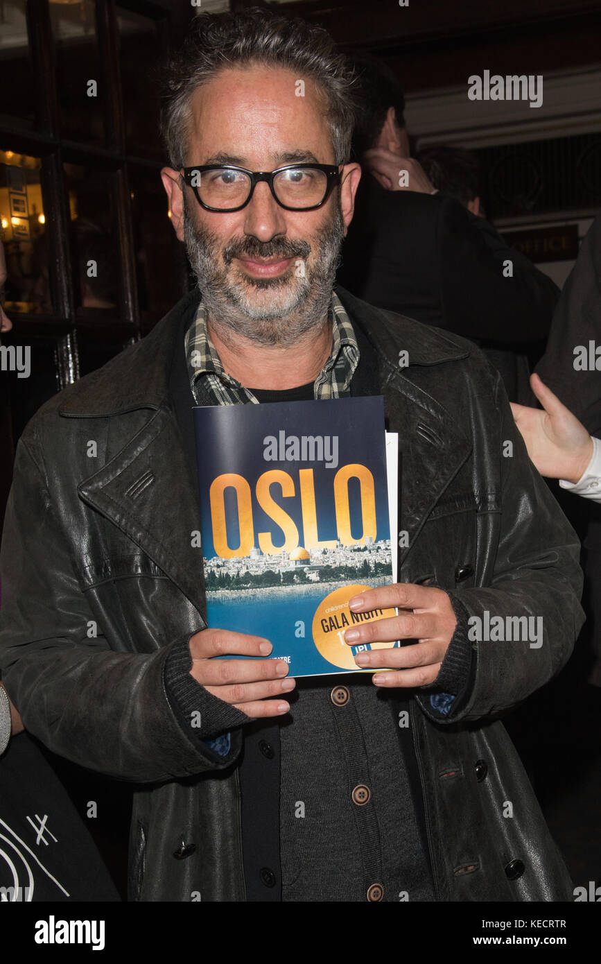 London.UK. David Baddiel at The 'Oslo' Gala performance at Harold ...
