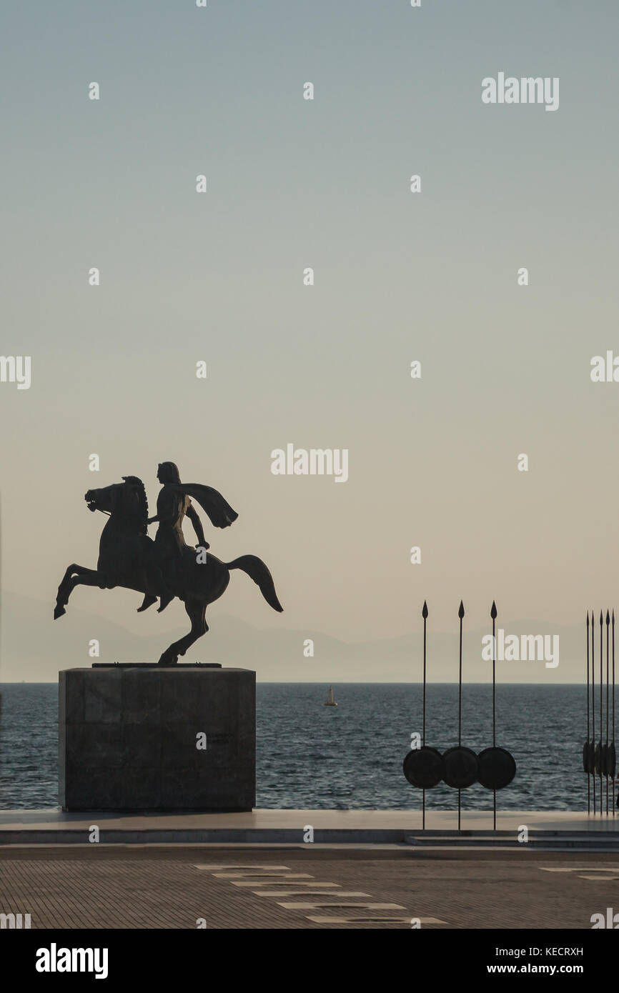 Statue alexander great thessaloniki city hi-res stock photography and ...