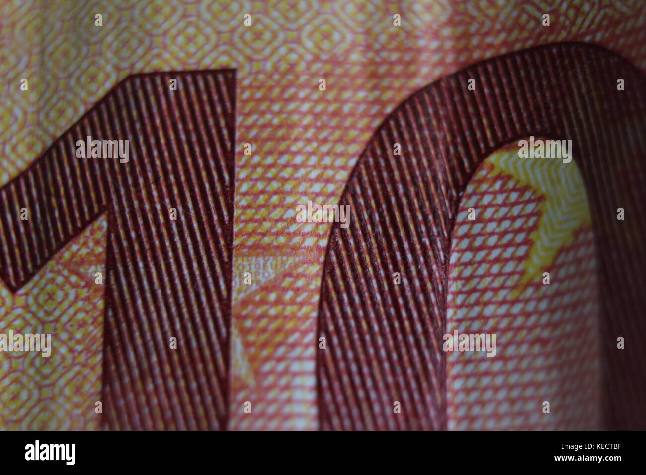 Macro close-up of a 10 Euro paper money bill Stock Photo - Alamy