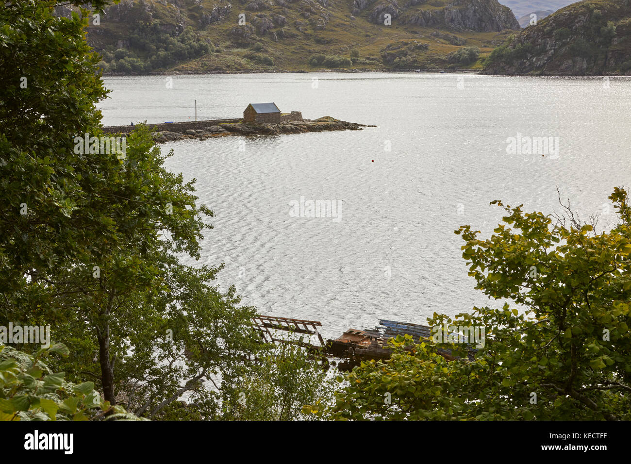Continuing story of the disintegration of fishing boat on the shoreline ...