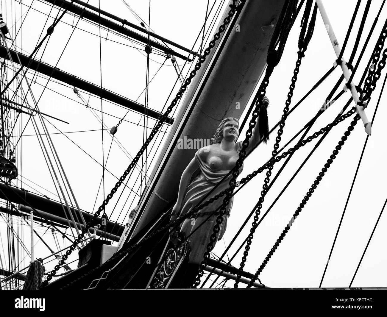 The Cutty Sark Black and White Stock Photos & Images - Alamy
