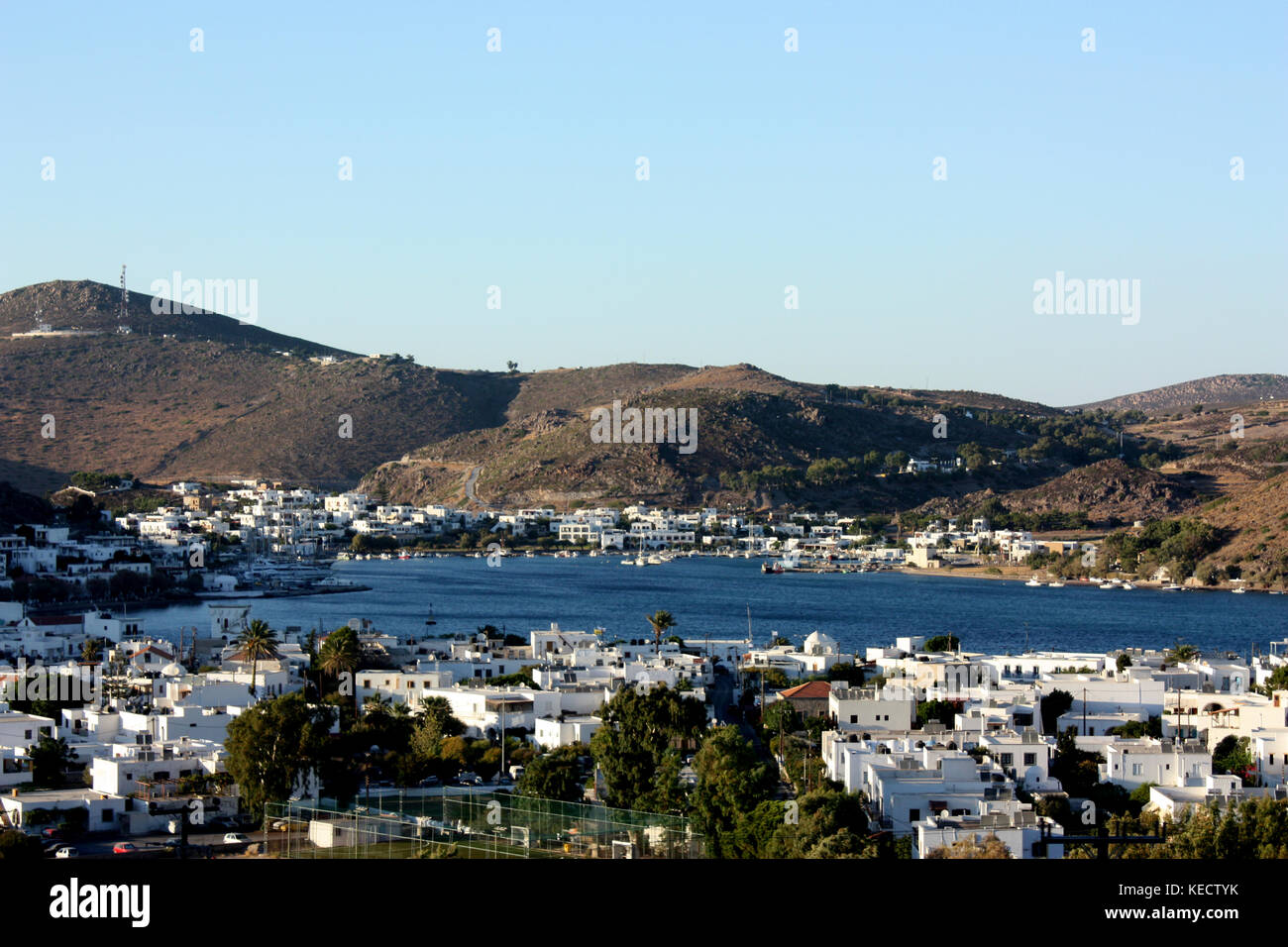 Towns on patmos hi-res stock photography and images - Alamy