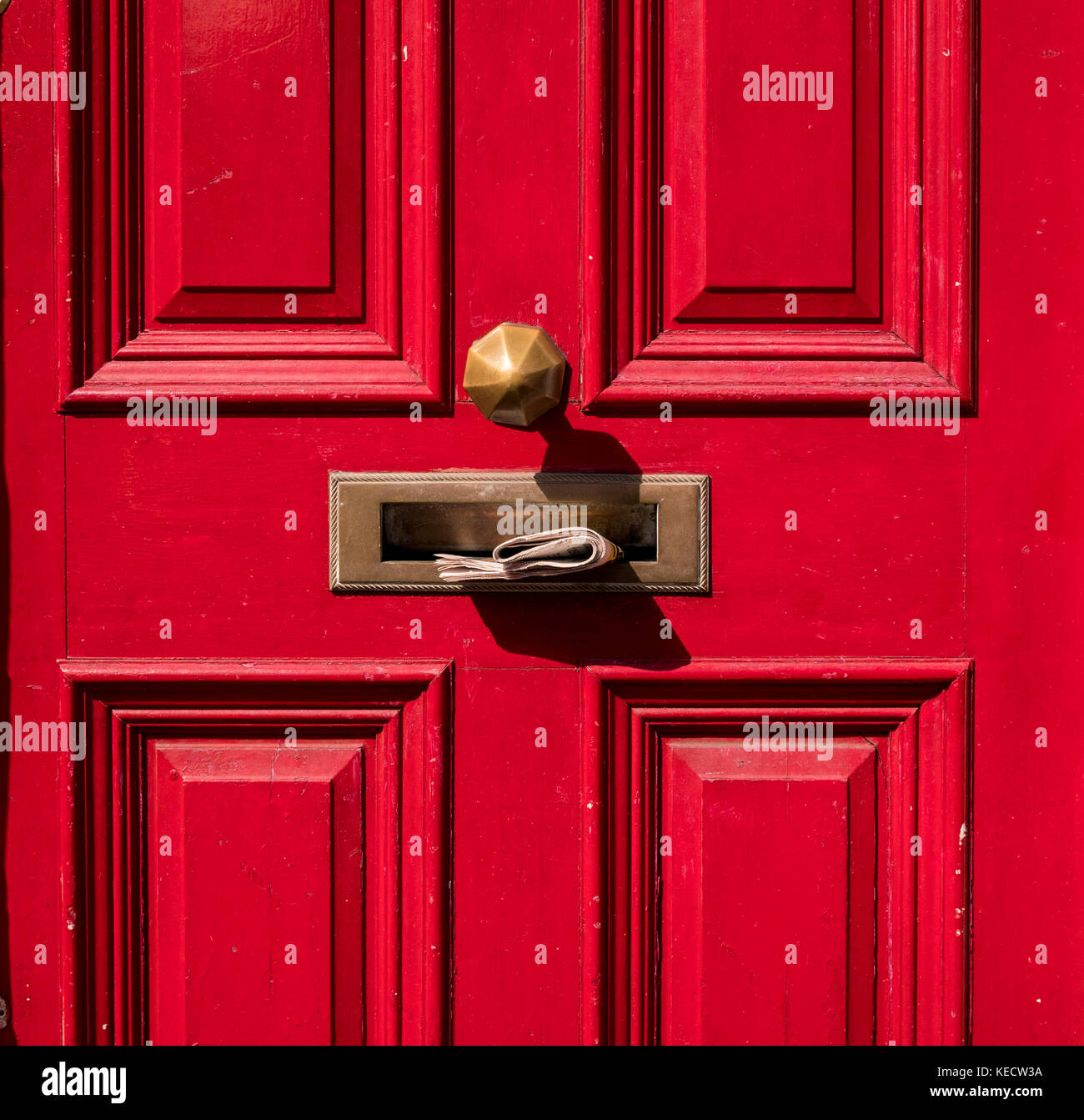 Newspaper in letter box hi-res stock photography and images - Alamy