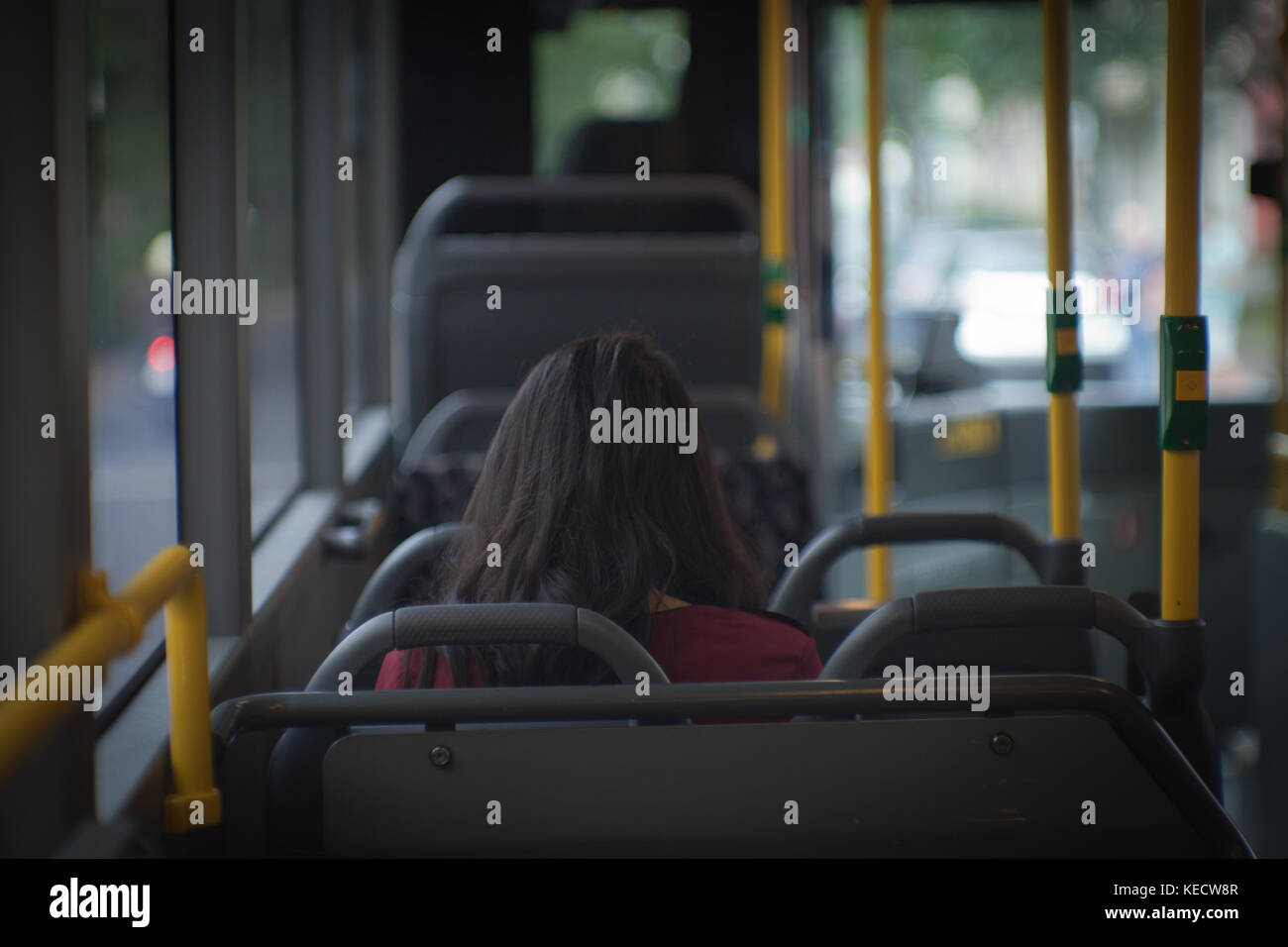 People sitting inside bus hi-res stock photography and images - Alamy