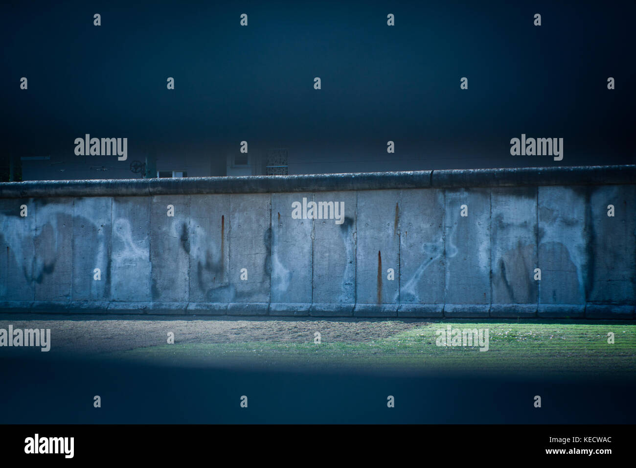 berlin, original ddr wall memorial. historical monument in Bernauer ...