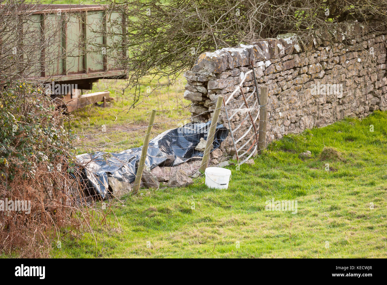 Collapsed field wall hi-res stock photography and images - Alamy