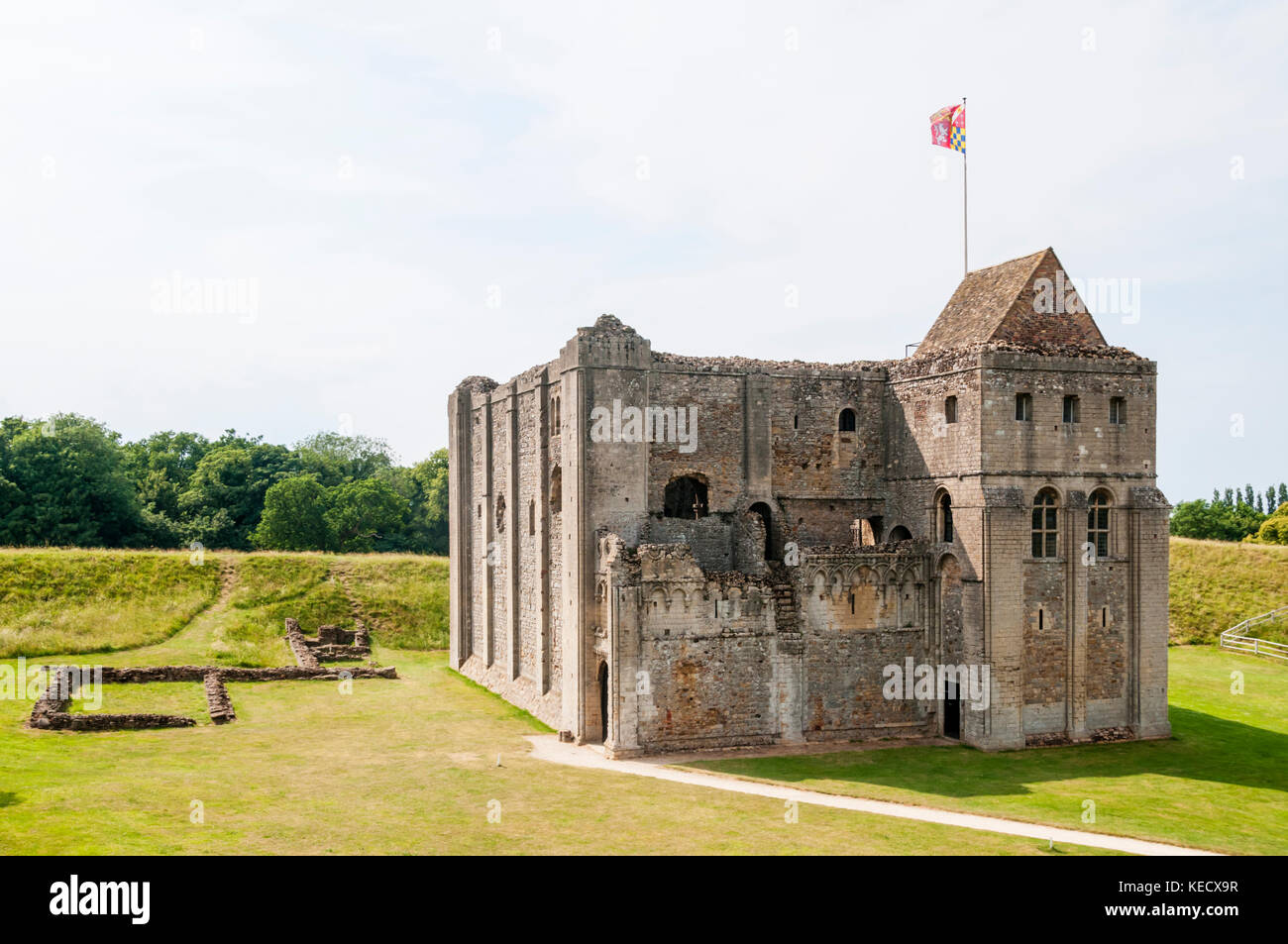 The Norman keep of Castle Rising castle in Norfolk Stock Photo - Alamy