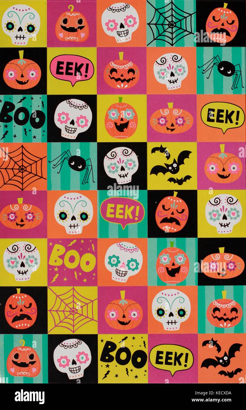 Halloween Stickers 2 Stock Photo - Alamy