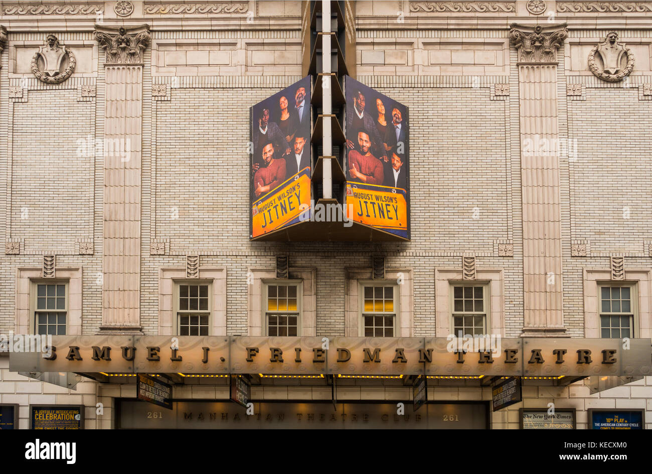 Jitney Broadway theater marquee NYC Stock Photo - Alamy