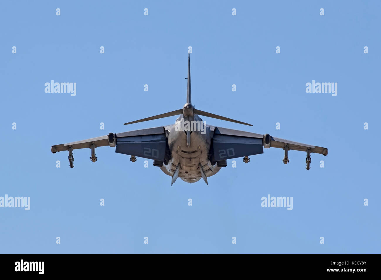 Airplane Marines AV-8 Harrier jet fighter tail Stock Photo - Alamy