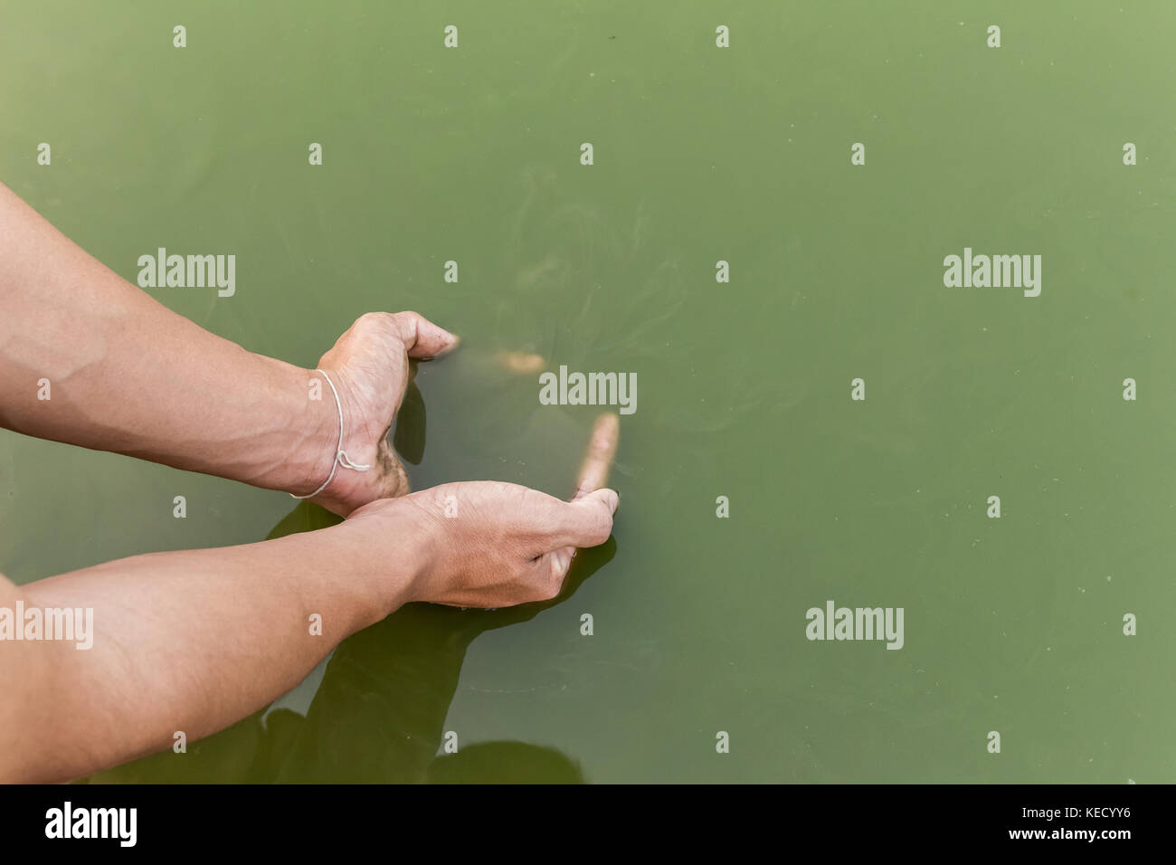 water hands with drought Stock Photo - Alamy