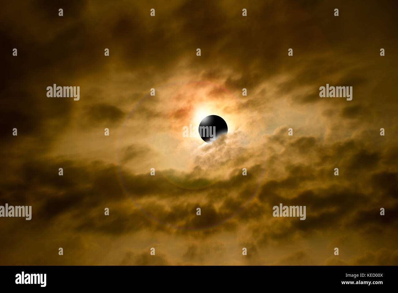 eclipse computer graphic Stock Photo - Alamy