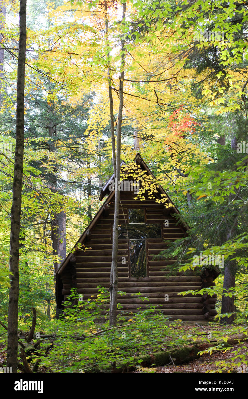 A chapel church in the woods in Northern Michigan Stock Photo - Alamy