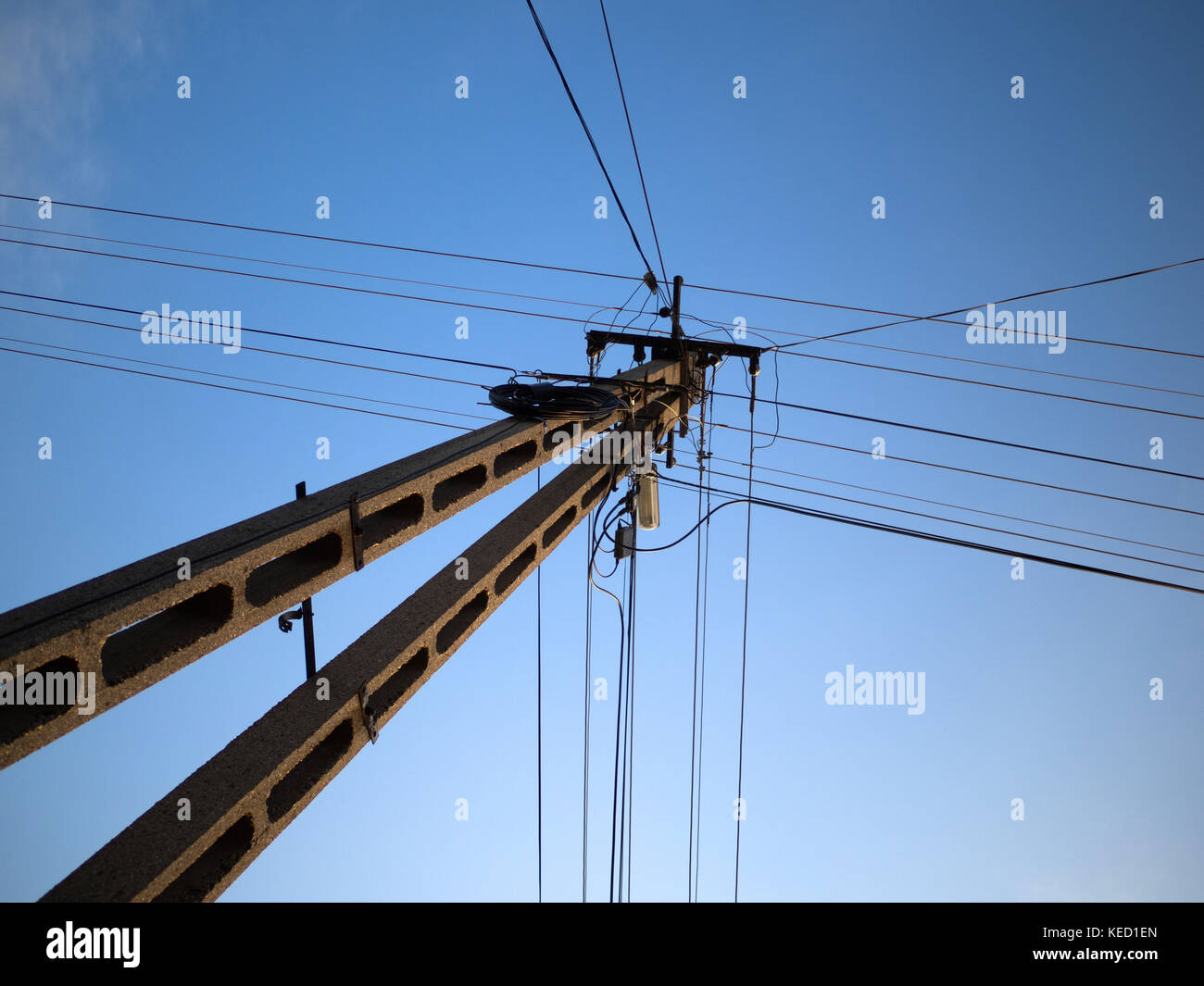 Blue skypoles hi-res stock photography and images - Alamy