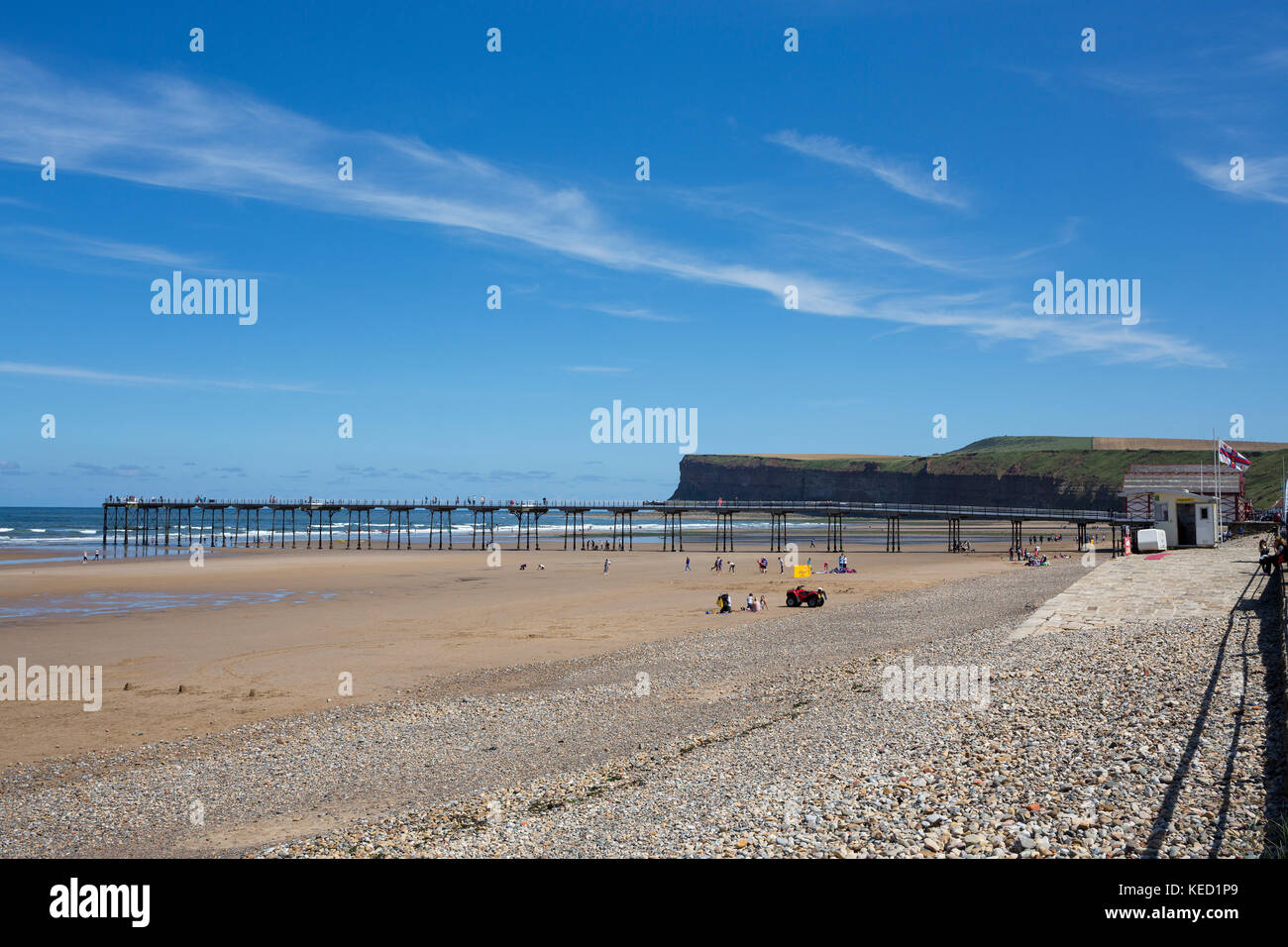 Victorian pier saltburn sea in hi-res stock photography and images - Alamy