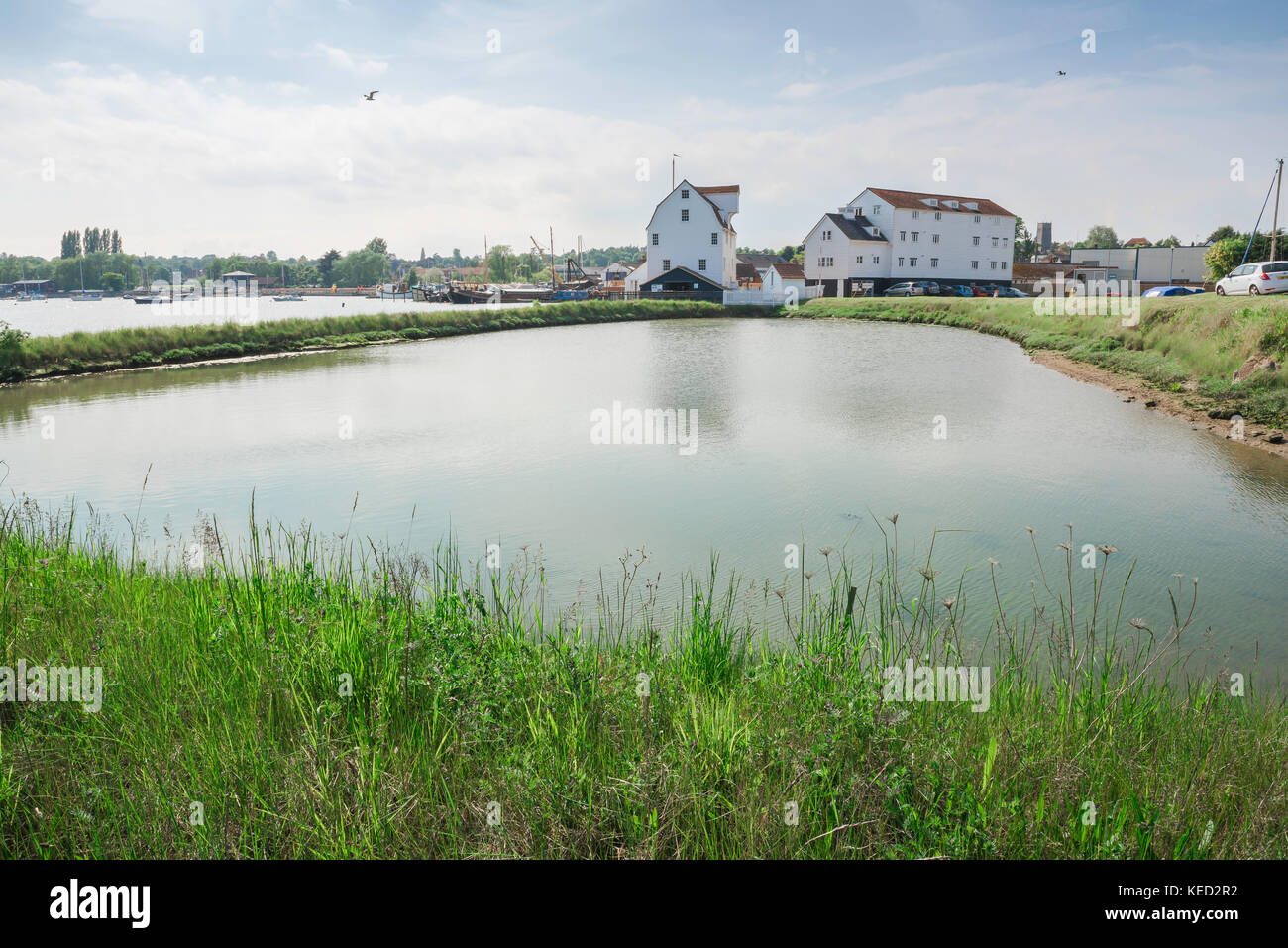 Woodbridge tide mill, the mill pond and historic Tide Mill Museum ...