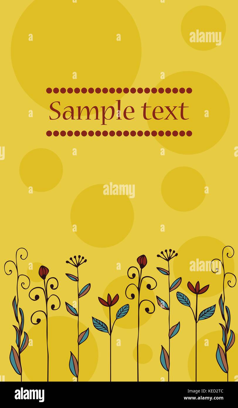 Floral back. Hand-drawn flowers Stock Vector Image & Art - Alamy