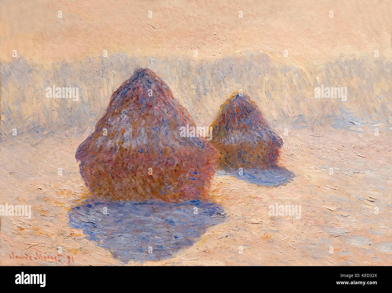 Wheatstack Sun In The Mist