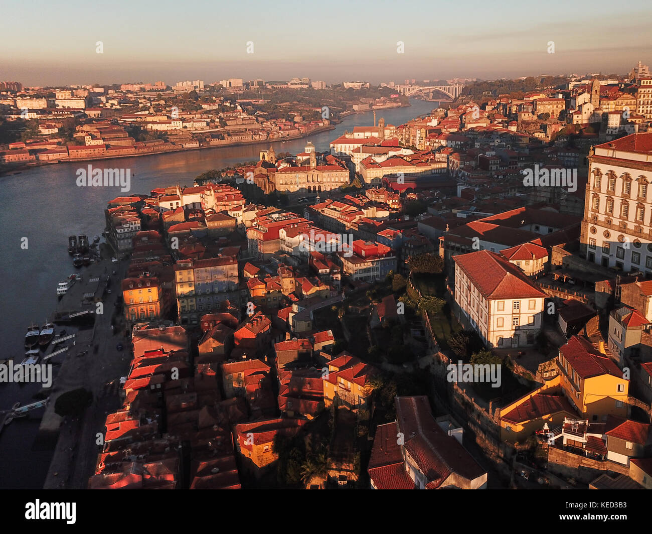 Aerial view historic city river hi-res stock photography and images - Alamy