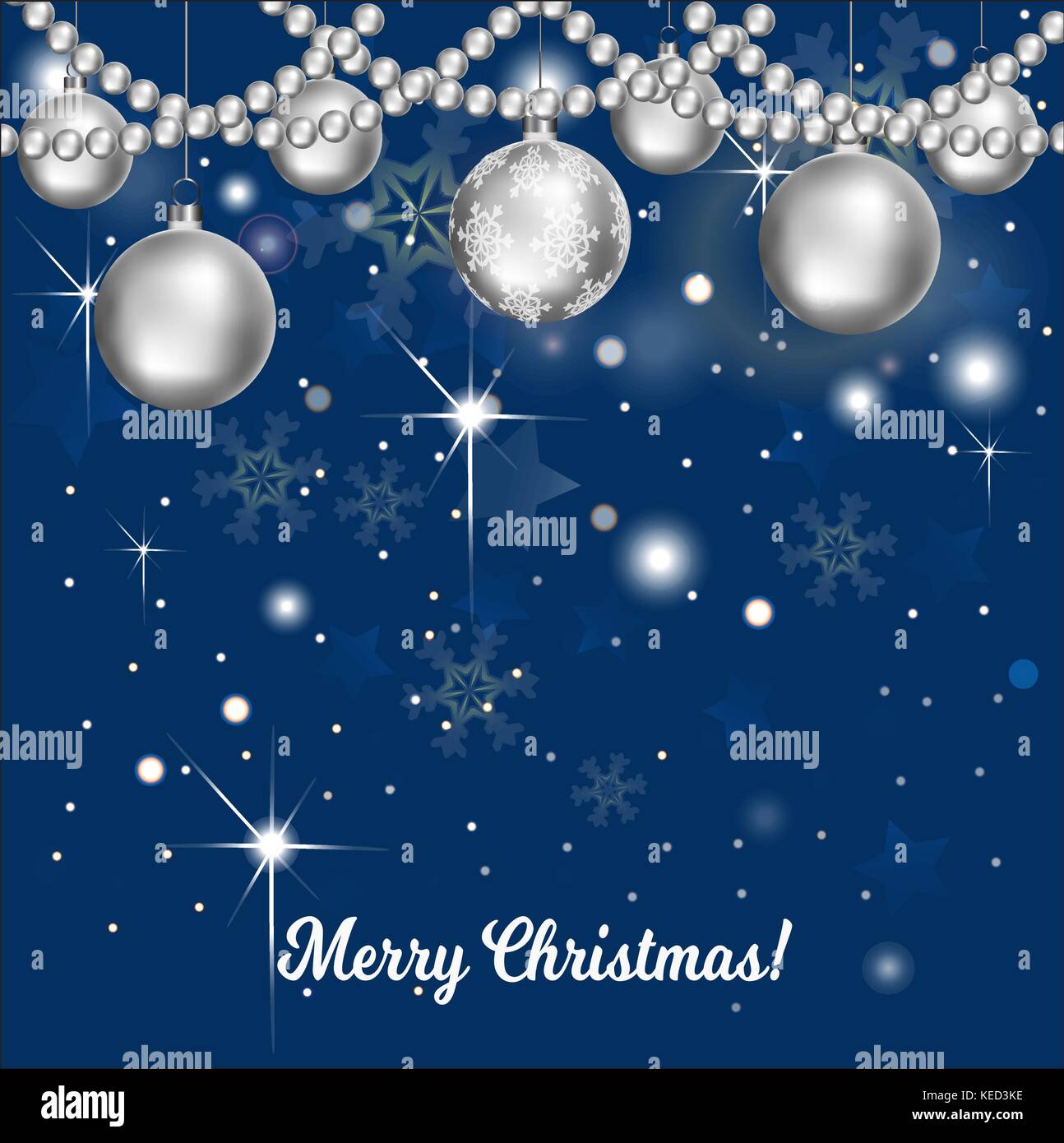 Blue Christmas background Stock Vector Image & Art - Alamy