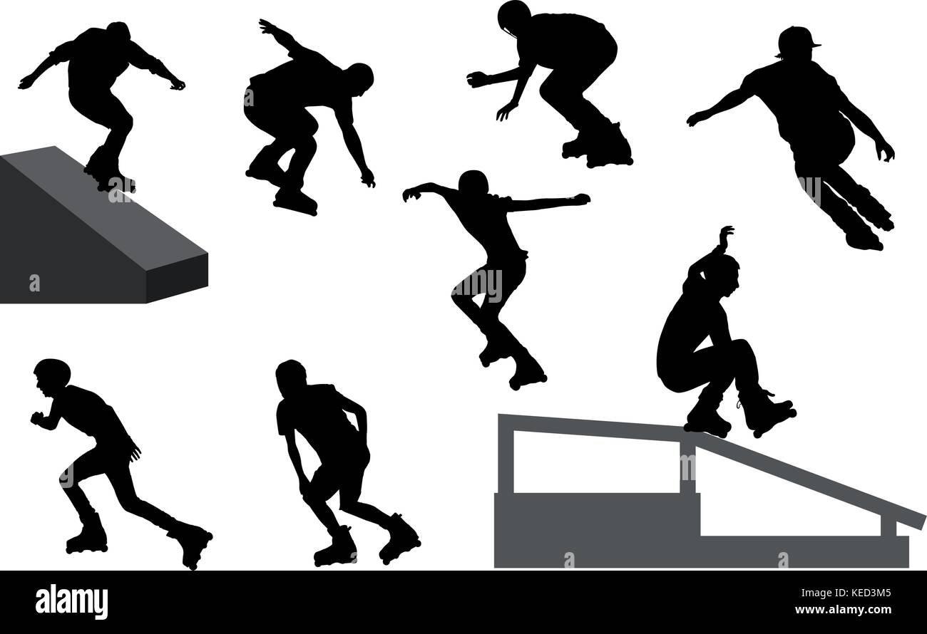 Rollerblade Stock Vector Images - Alamy