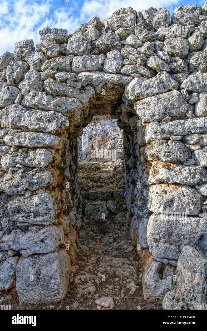 Talaiotic Culture remains in menorca Stock Photo - Alamy