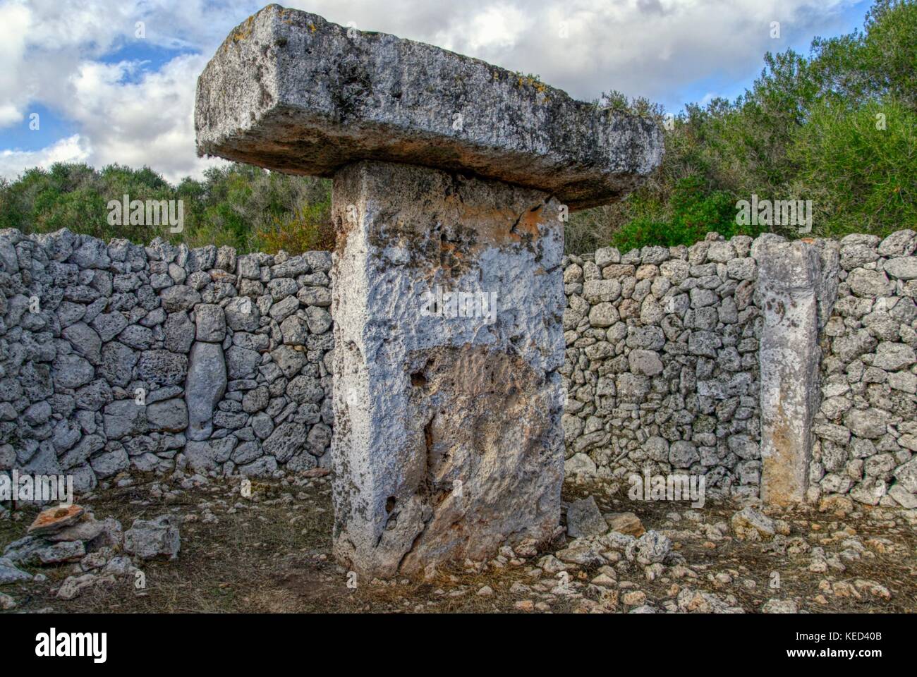 Talaiotic Culture remains in menorca Stock Photo - Alamy