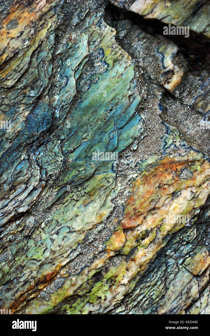 Picture of a colorful Wet stone background Stock Photo - Alamy