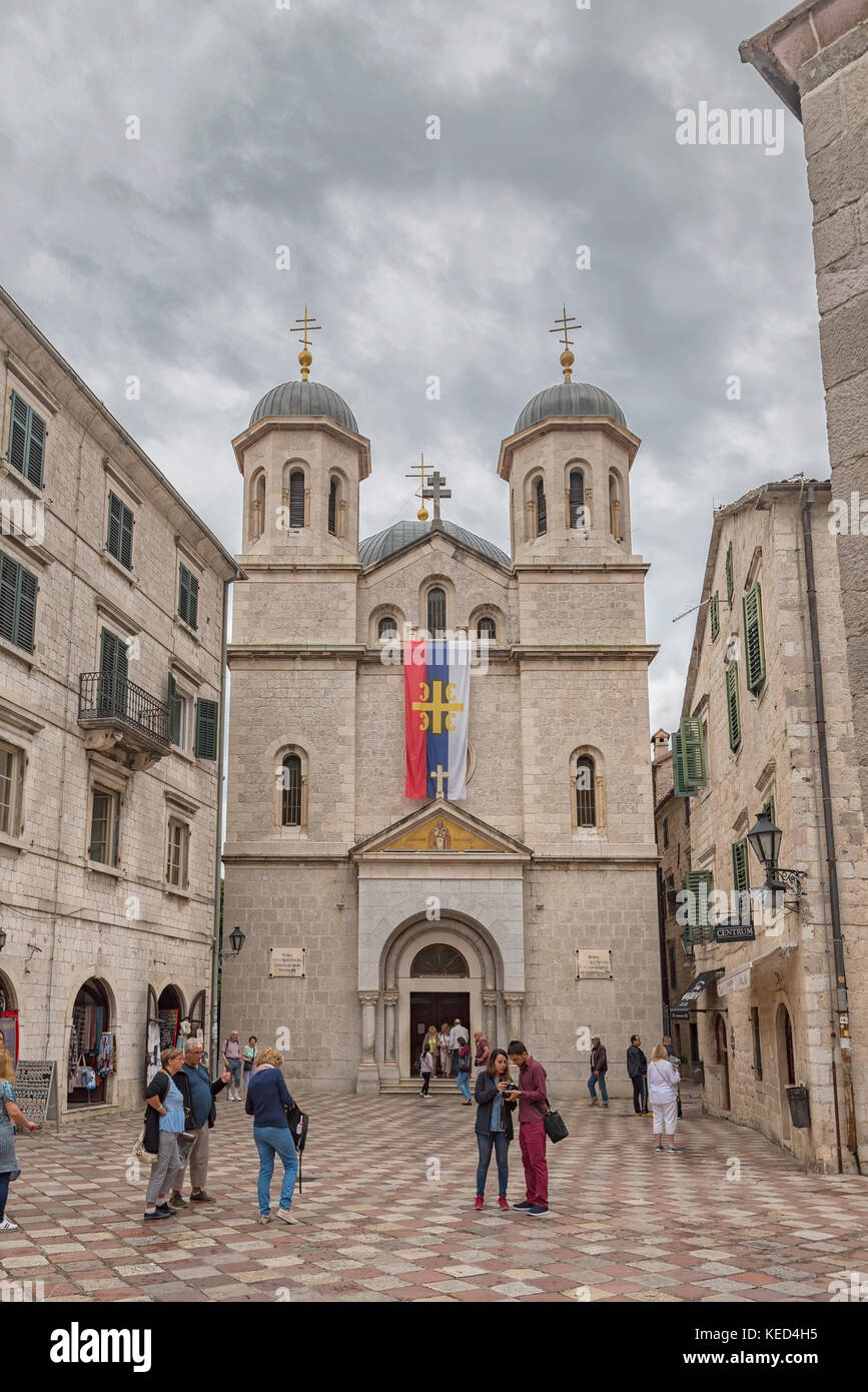 KOTOR, MONTENEGRO - 27 SEPTEMBER, 2017: The Orthodox Church of St ...