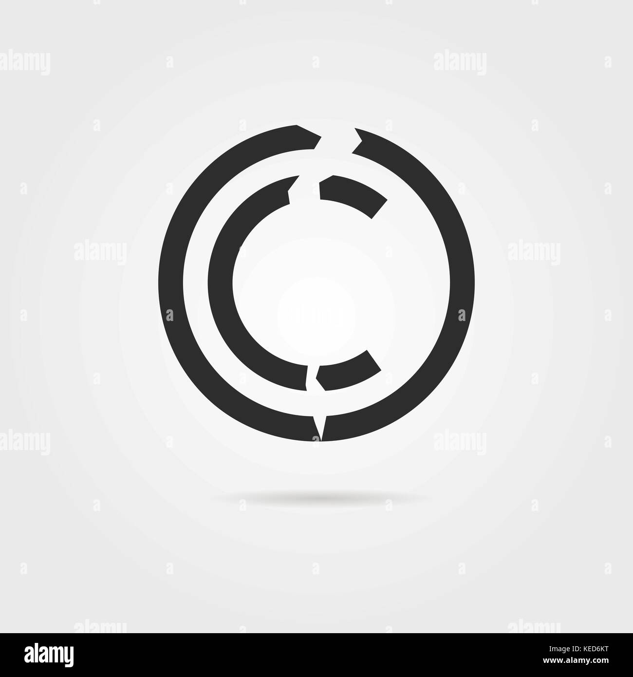 Copyright concept illustration Black and White Stock Photos & Images ...